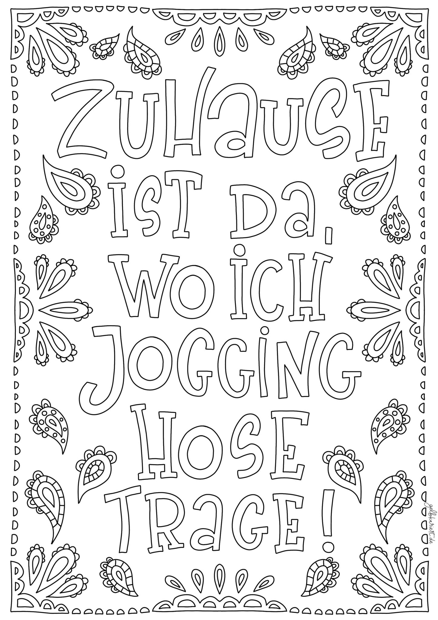 Ausmalbilder | Gelbkariert