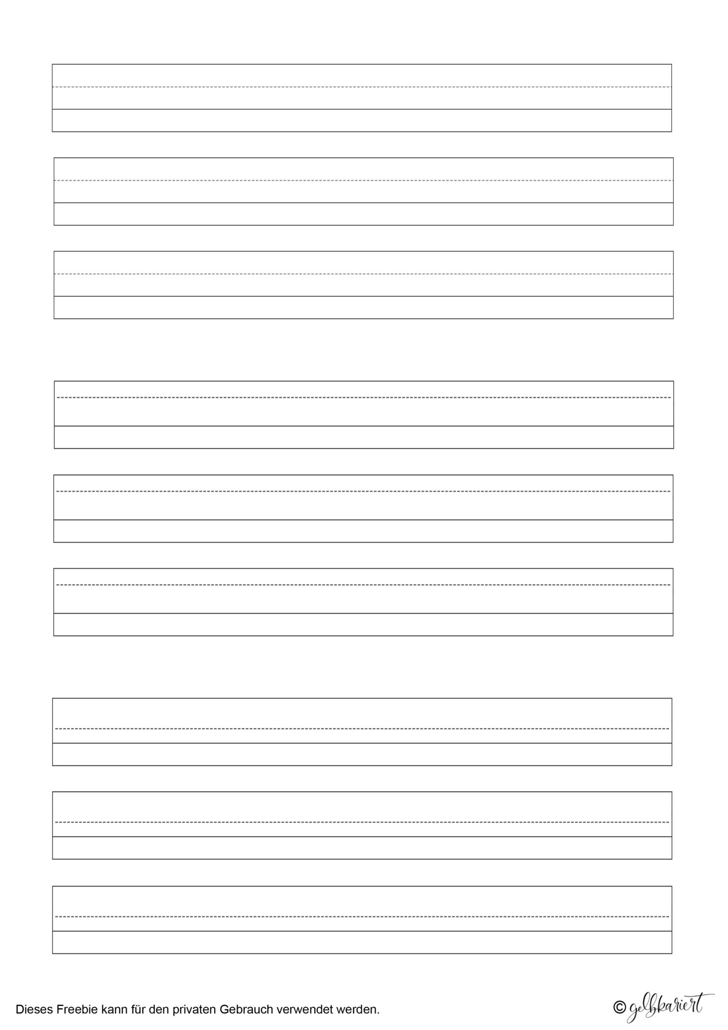 Lineaturen | Gelbkariert